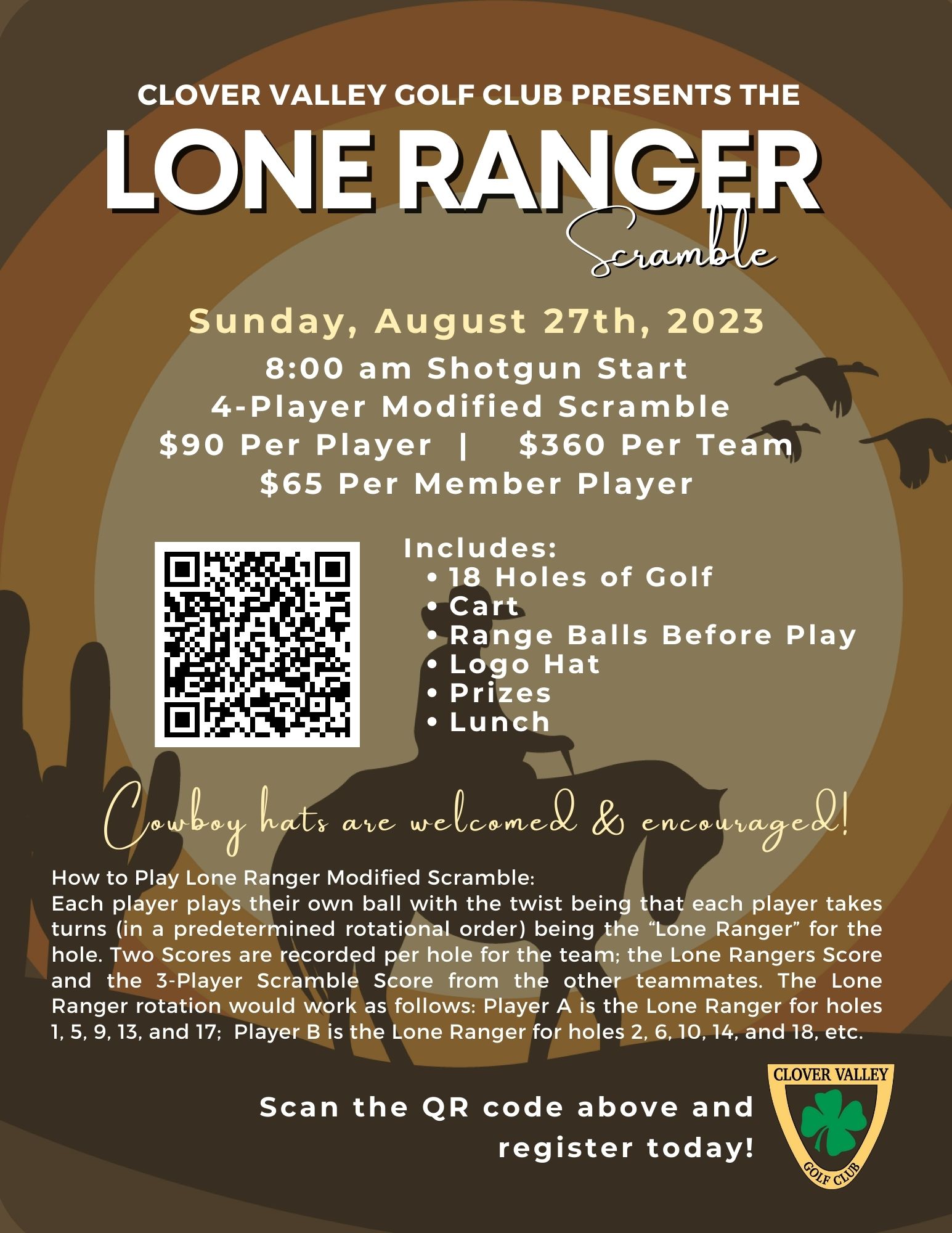 Lone Ranger Scramble - Clover Valley Golf Club